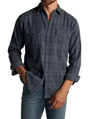 ROAN Redding Plaid Flannel Button-up Shirt - Slate Plaid