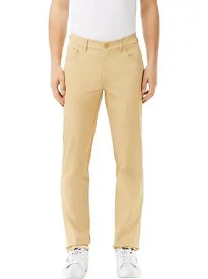 Lacoste Slim Fit Performance Golf Pants - Croissant