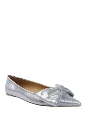 ZIGI Manelik Pointed Toe Flat - Silver