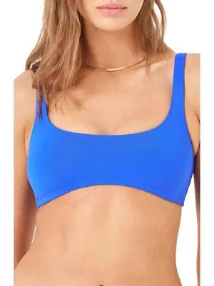 L*Space LSPACE Scoop Neck Bikini Top Royal
