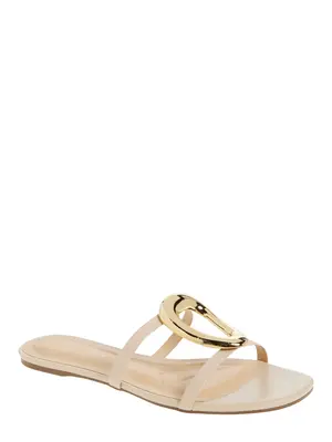 CECELIA NEW YORK Cecelia New York Melissa Slide Sandal Beige Gold