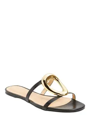 CECILIA NEW YORK Melissa Slide Sandal - Black Gold