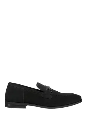 STUART WEITZMAN Simon Suede Bit Loafers - Black