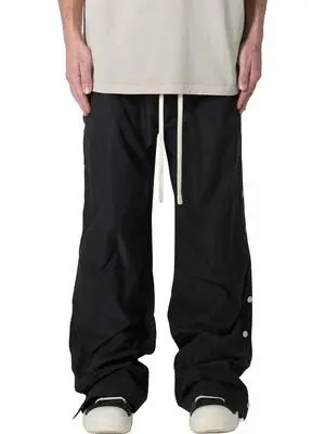 Mnml Oversize Side Snap Nylon Pants - Black