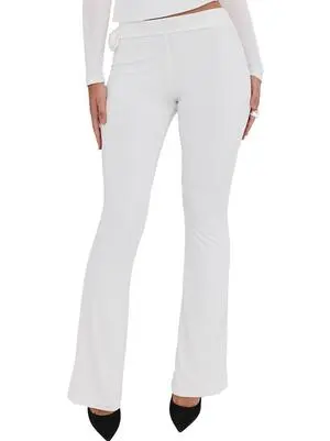 MISTRESS ROCKS Mistress Rocks Floral Embellished Flare Pants