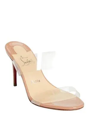 CHRISTIAN LOUBOUTIN Just Nothing Slide Sandal - Blush
