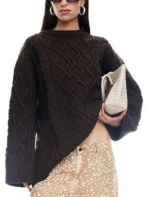 Lioness Gigi Knit Sweater - Chocolate