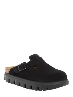 BIRKENSTOCK Boston Chunky Platform Clogs - Black/black
