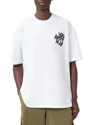 ALLSAINTS Orlando Cotton Graphic Tee Aspen White