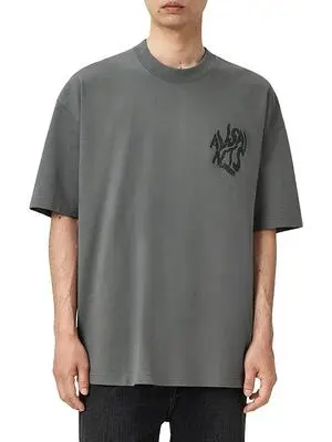ALLSAINTS Orlando Cotton Graphic Tee Gastor Green