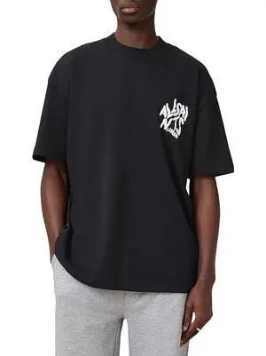 ALLSAINTS Orlando Cotton Graphic Tee - Jet Black