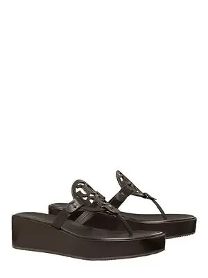 Tory Burch Miller Wedge Sandal - Cocoa