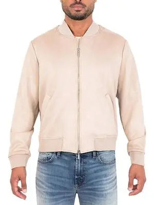 Monfrère Maverick Bomber Jacket - Suede Taupe