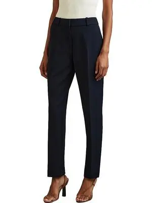 REISS Petites Gabi Slim Leg Trousers - Navy