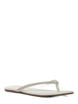 Tkees Tkees Lily Infinity Embellished Flip Flops Cream