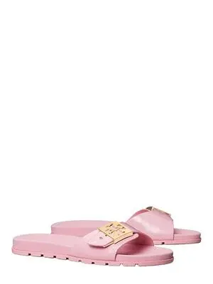 Tory Burch Buckled Slide Sandals - Rosa Candy