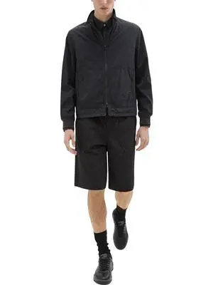 Theory Blouson Zip Up Jacket - Black