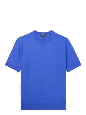 Zegna Cotton T-shirt - Blue