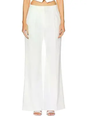 SANS BAKERY Sans Faff Pin Tuck Palazzo Pant - White