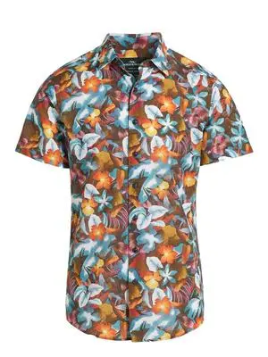 Rodd & Gunn Port Hutt Floral Cotton Shirt Rust