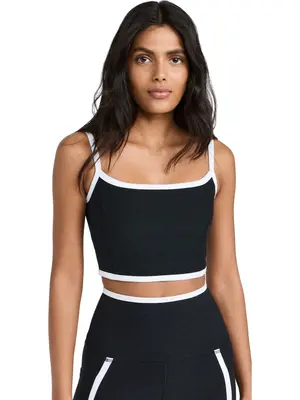 Beyond Yoga Spacedye Cropped Tank - Darkest Night