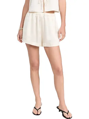 LESET Barb Boxer Shorts - Creme
