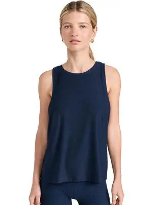 Beyond Yoga Featherweight Rebalance Tank Top - Nocturnal Navy