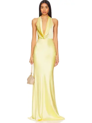SAU LEE Pearl Gown - Popcorn Yellow