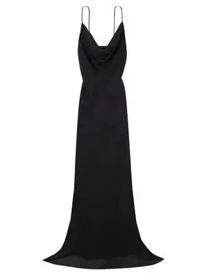 Rosamosario Silk Maxi Dress - Black