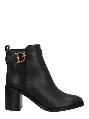 Dsquared2 Ankle Boots In Calfskin - Black