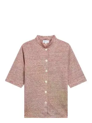 AGNÈS B. Violaine Linen Shirt - Pink