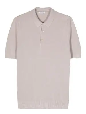 Boglioli Piqué Cotton Polo Shirt - Grey