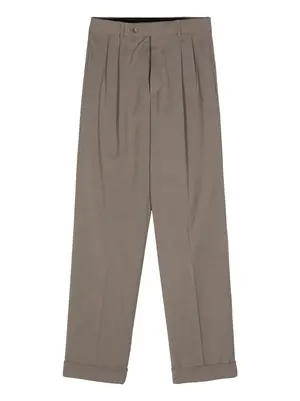 Sportmax Ferito Wool Tapered Trousers - Grey