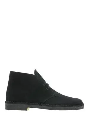 Clarks Desert Ankle Boots - Black Suede