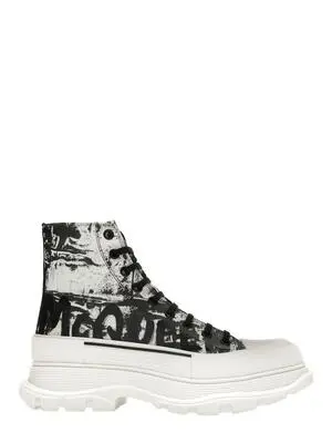 ALEXANDER MCQUEEN Graffiti Tread Slick Boot