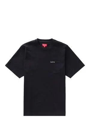 Supreme Short Sleeve Pocket Tee Shirt - Black