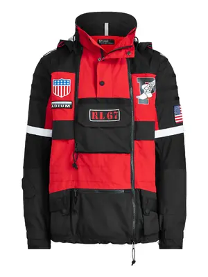 Ralph Lauren Winter Stadium Jacket - Injection Red/polo Black