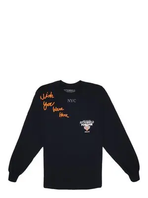 TRAVIS SCOTT Msg Knicks Long Sleeve Tee Shirt - Black