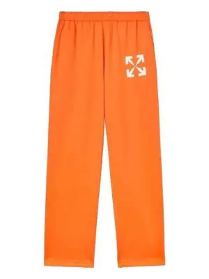 Off-White Arrow Printed Track Pants - Orange
