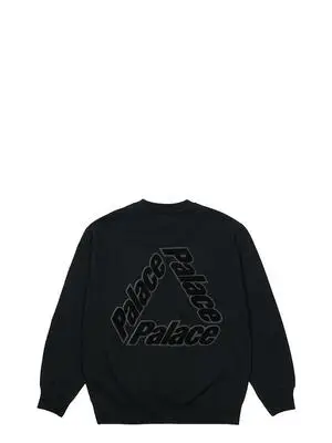PALACE P3 Chenille Crew - Black