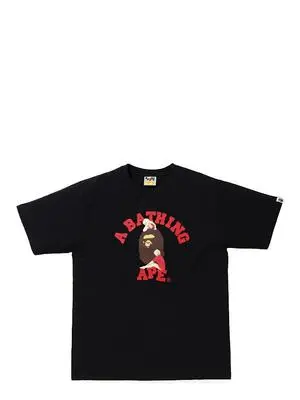 A BATHING APE X Marilyn Monroe College Tee Shirt - Black