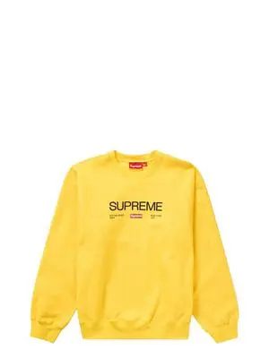 Supreme Established Crewneck Sweatshirt - Yellow