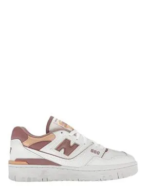 NEW BALANCE 550 Athletic Sneakers White/rosewood/hazy Peach