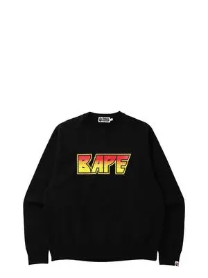 A BATHING APE Crystal Stone Relaxed Crewneck Sweatshirt - Black