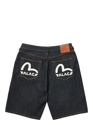 PALACE Palace X Evisu Denim Shorts Raw