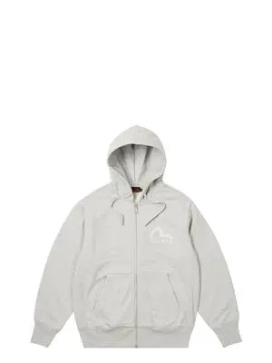 PALACE X Evisu Zip Hood - Grey Marl