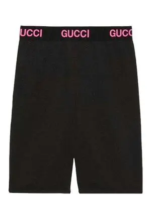 Gucci Biker Shorts - Black/pink
