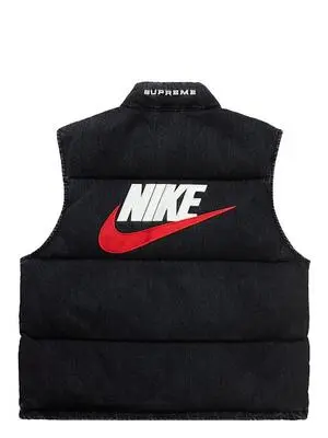 Supreme Nike Denim Puffer Vest - Black
