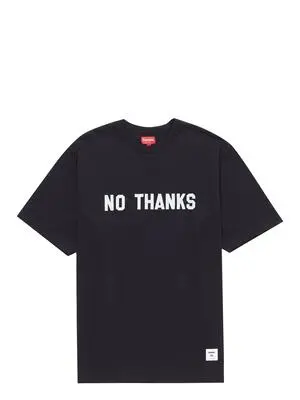 Supreme No Thanks Short Sleeve Top - Black