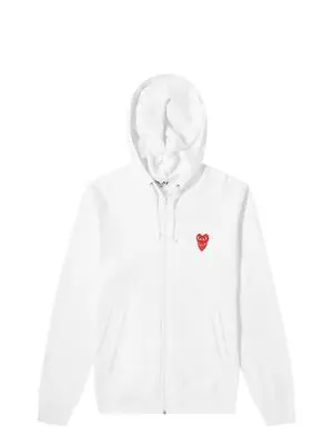 Play Comme Des Garcon Mini Logo Hoodie - White